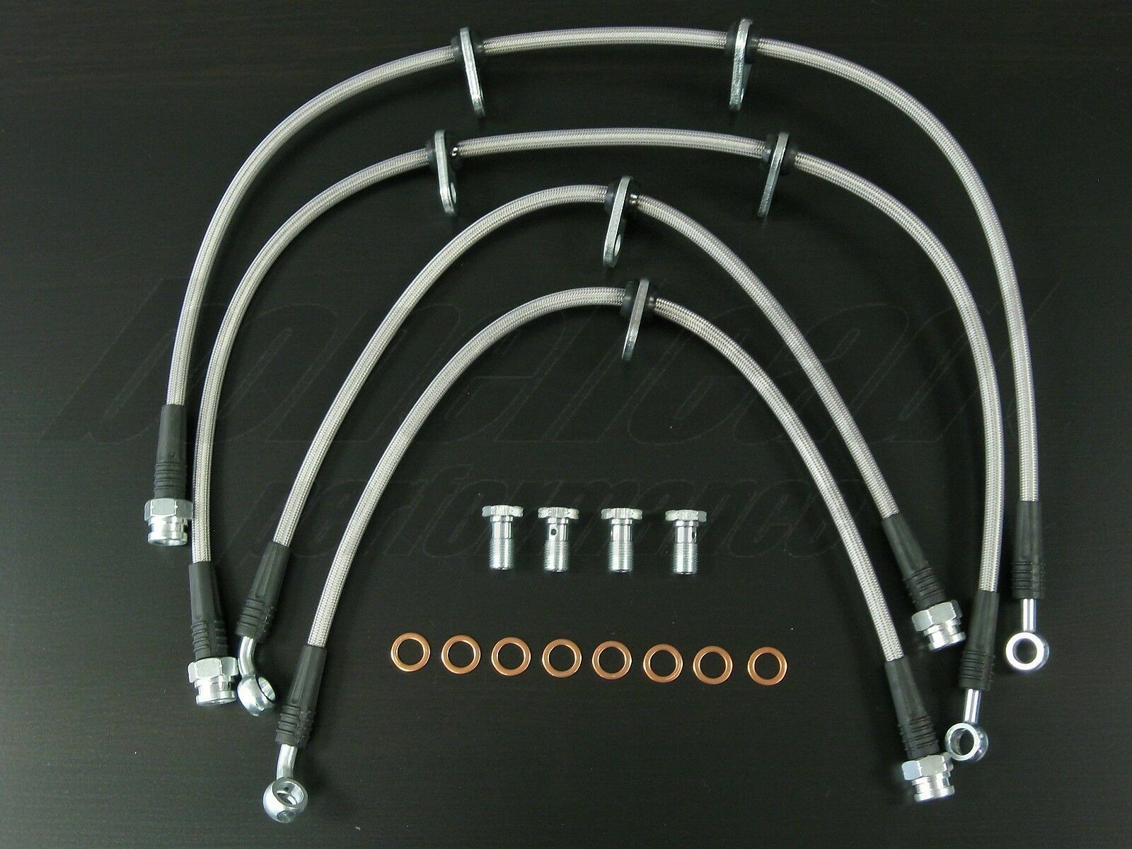 Techna-Fit Stainless Steel Braided Brake Lines 1997-2001 Acura Integra ...