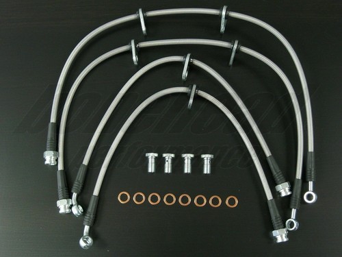 Techna-Fit Stainless Steel Braided Brake Lines 1997-2001 Acura Integra ...