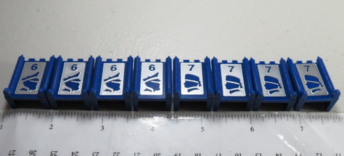 1986 Stratego Board Game Lot 8 Blue # 6 & 7 Lieutenant & Sergeant Part ...