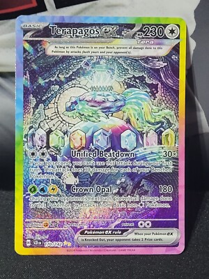 Terapagos EX 170/142 SIR English Stellar Crown - Pack Fresh Pokemon TCG ...