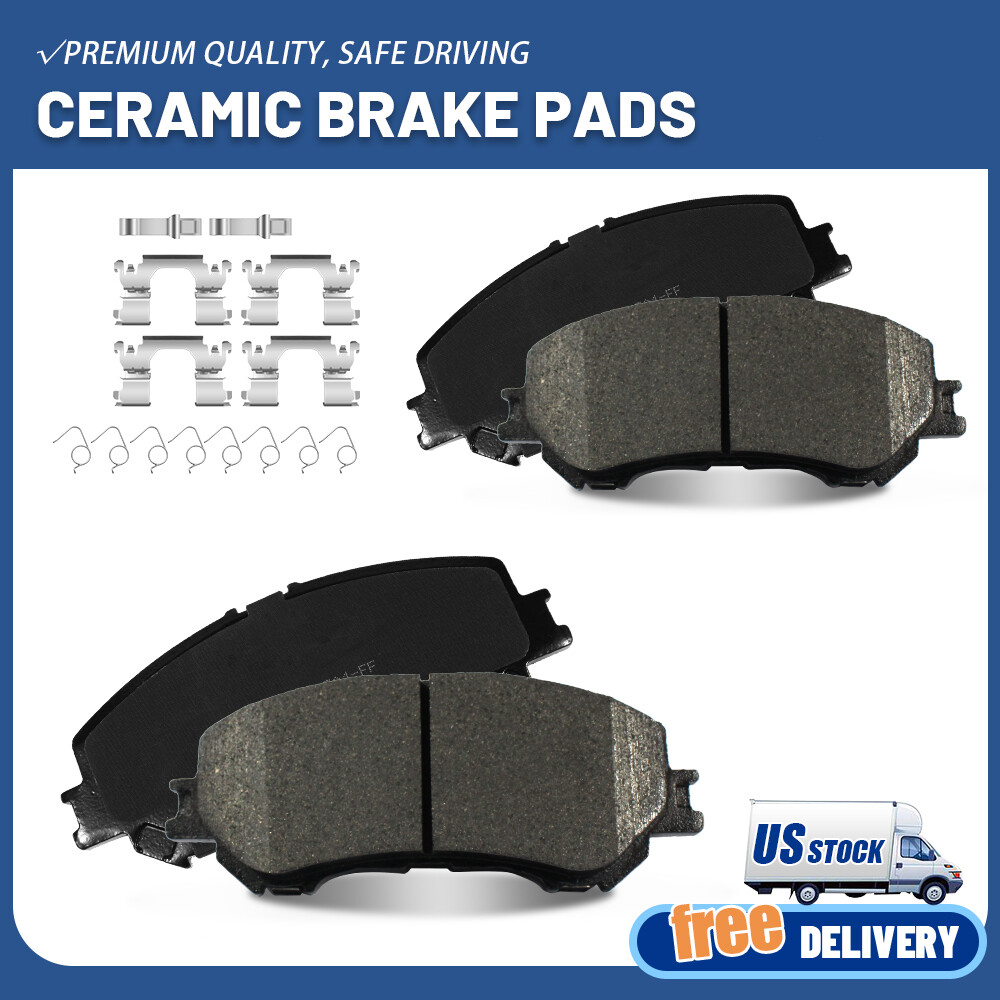 For 2014 2015 2016 2017 - 2020 Nissan Rogue Front Ceramic Brake Pads w ...