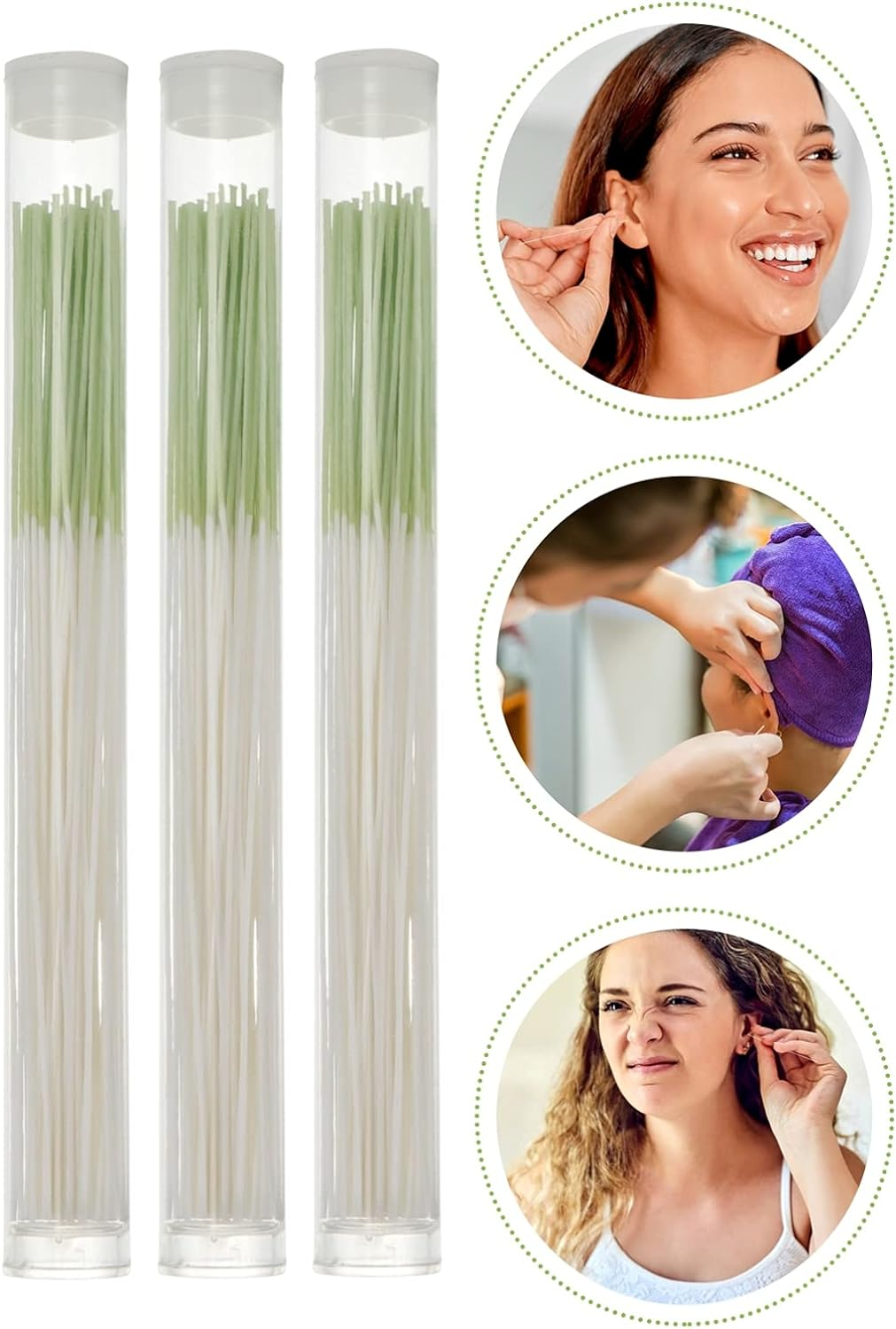 EXCEART Earrings Hole Cleaner Floss Disposable Piercing Ear Piercing ...