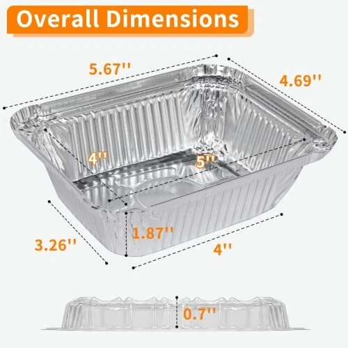 Disposable Aluminum Pan Dimensions