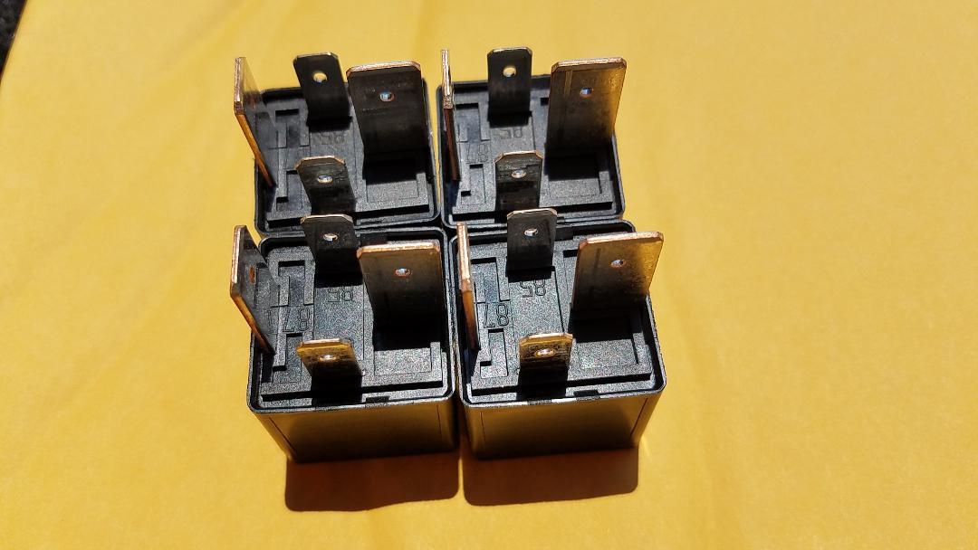 4 Pcs Auto Power Relay TE V23134-j52-x439 70a 12vdc Coil With Backing ...