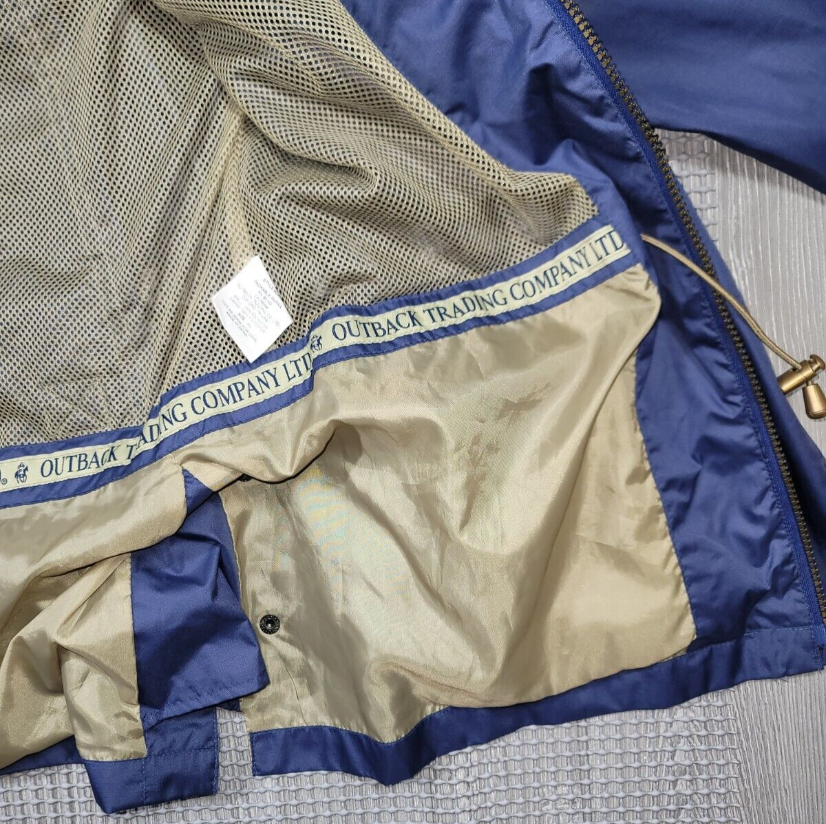 Outback Trading Co Pak-A-Roo Waterproof Parka Hooded 2405 Blue Sz XS ...