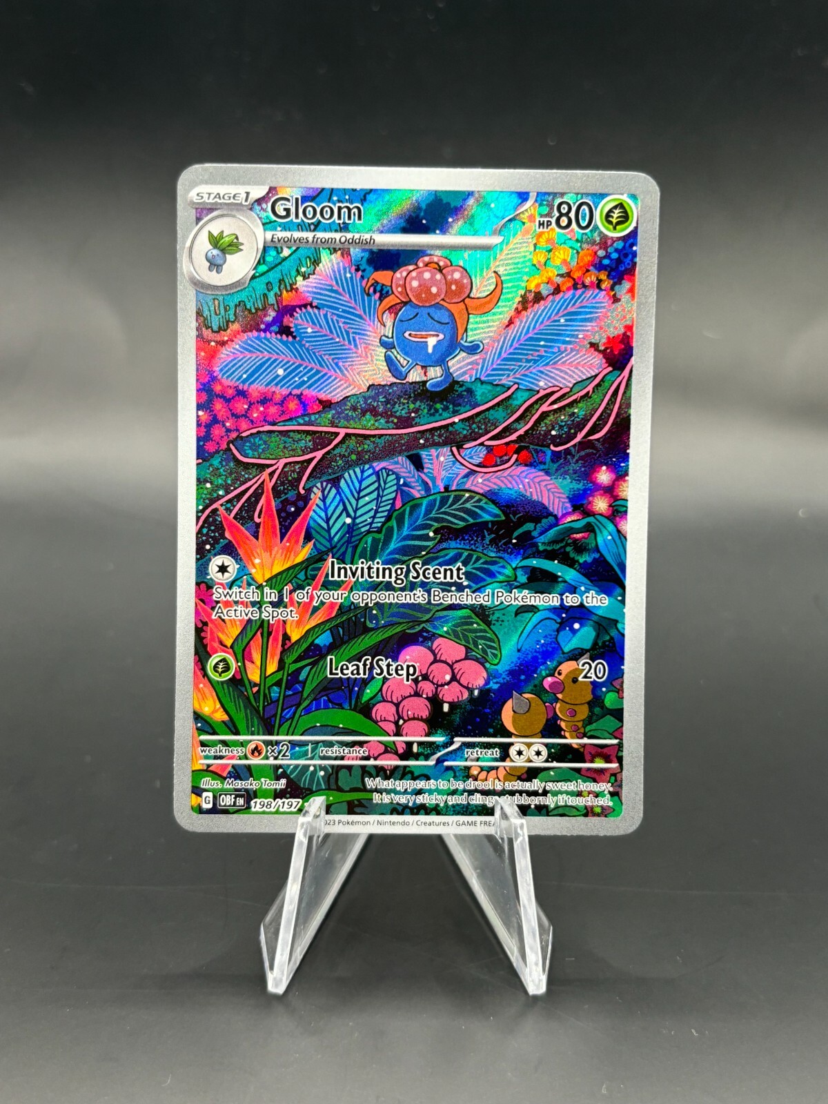 Gloom 198/197 - Obsidian Flames - Illustration Rare Holo Pokemon Card ...