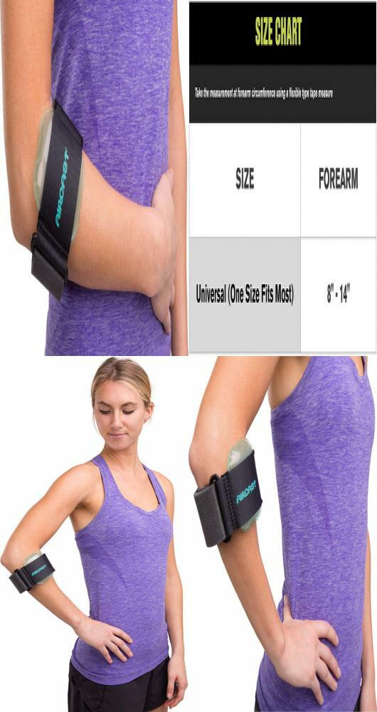 Aircast Pneumatic Armband: Tennis/Golfers Elbow Support Strap, Black | eBay