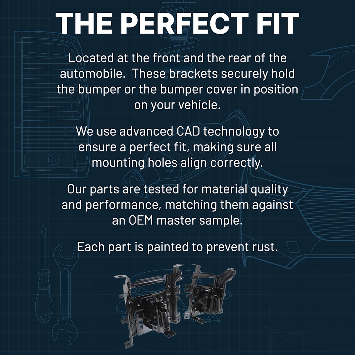 Bumper Face Bar Bracket Front Right Hand Side Passenger 68081882AD for ...