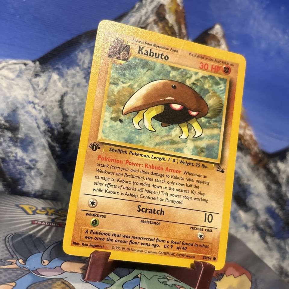Kabuto - 50/62 Pokemon Fossil - 1st Edition LP | eBay