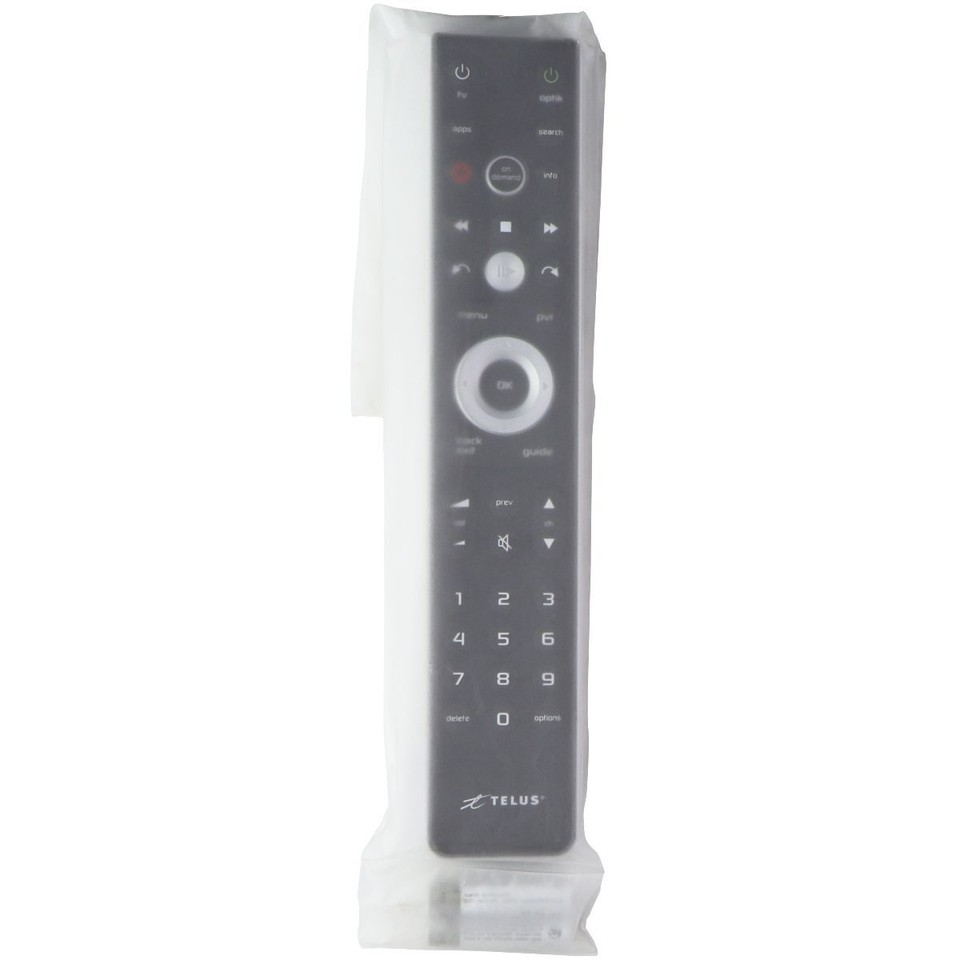 Replacement TELUS Optik TV Slimline Remote Control - Black (2774) | eBay
