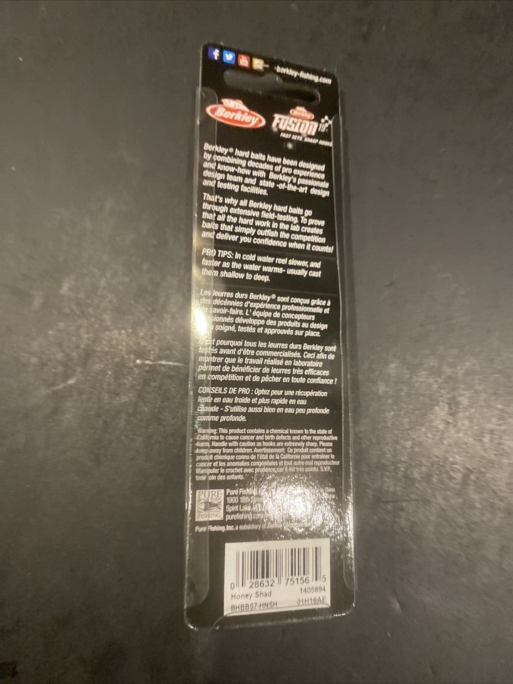 Berkley Bad Shad 7 8.5ft 2 3/4” 1/3oz Honey Shad | eBay