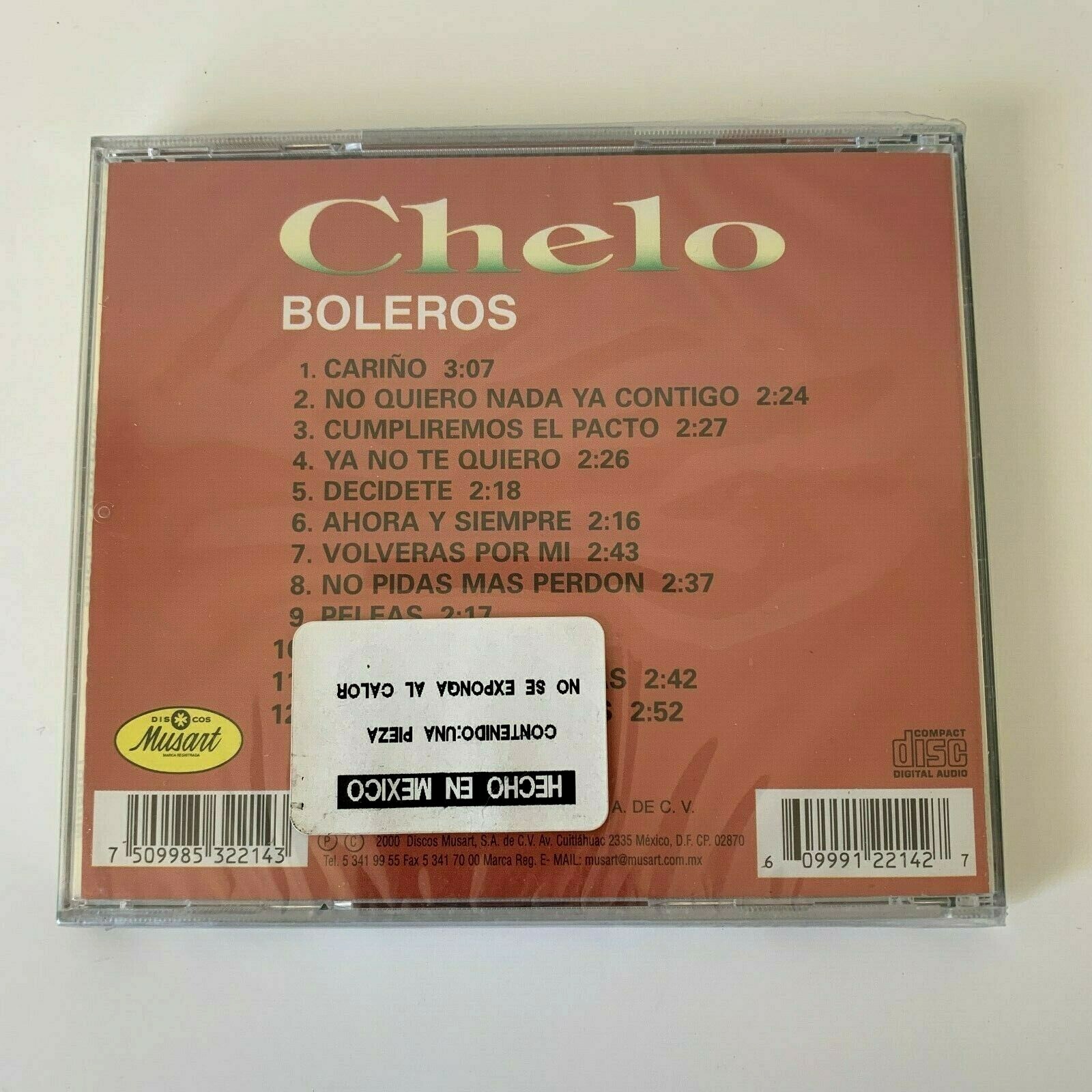 Chelo CD Boleros Ahora Y Siempre Carino Ya No Te Quiero Decidete Rare ...