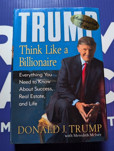 DONALD TRUMP Think Like A Billionaire Signed First Edition Book 2006 | eBay