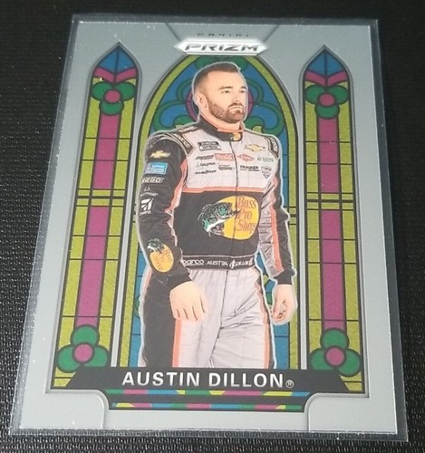 2020 Panini Prizm NASCAR Racing AUSTIN DILLON Stained Glass Base Insert ...