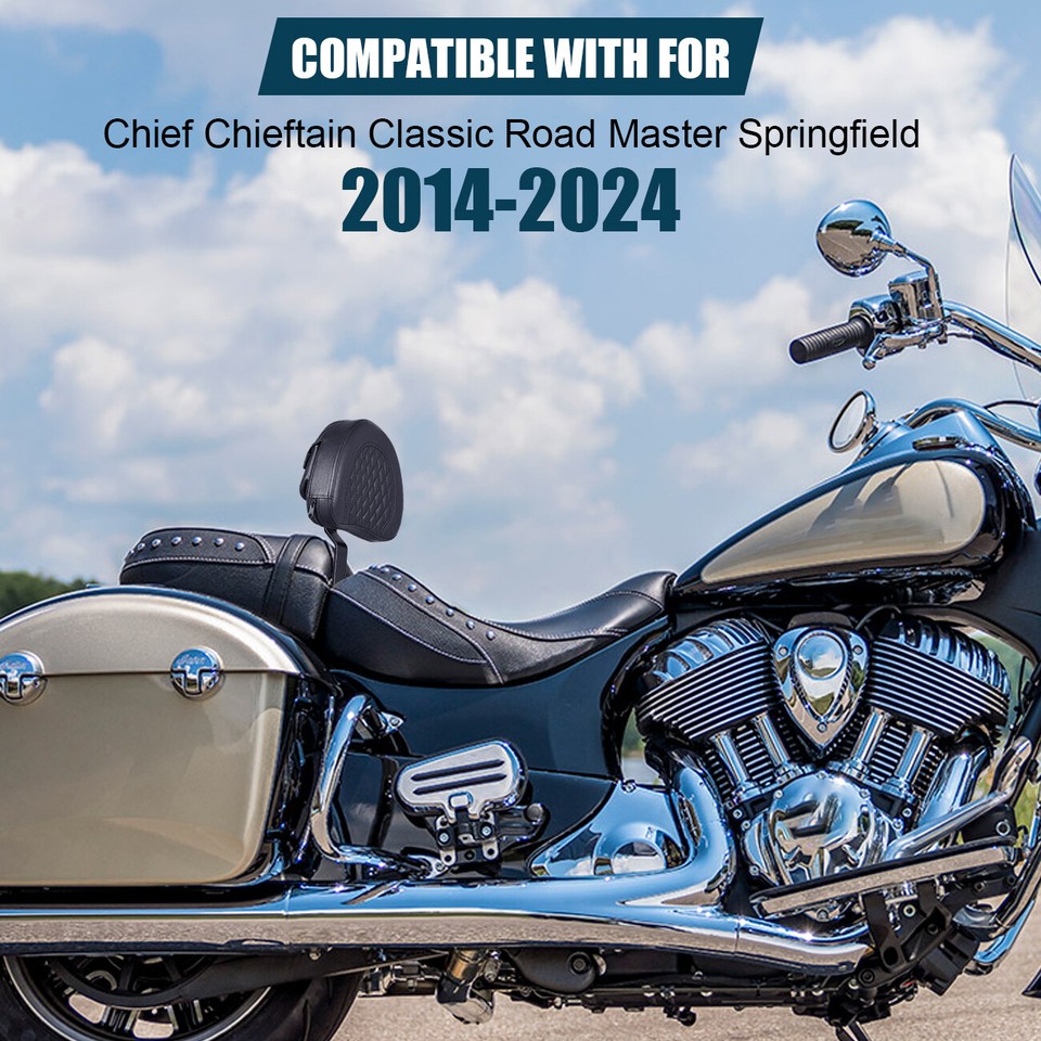 For 2014-2024 Indian Chief Chieftain Roadmaster Driver Rider Backrest ...