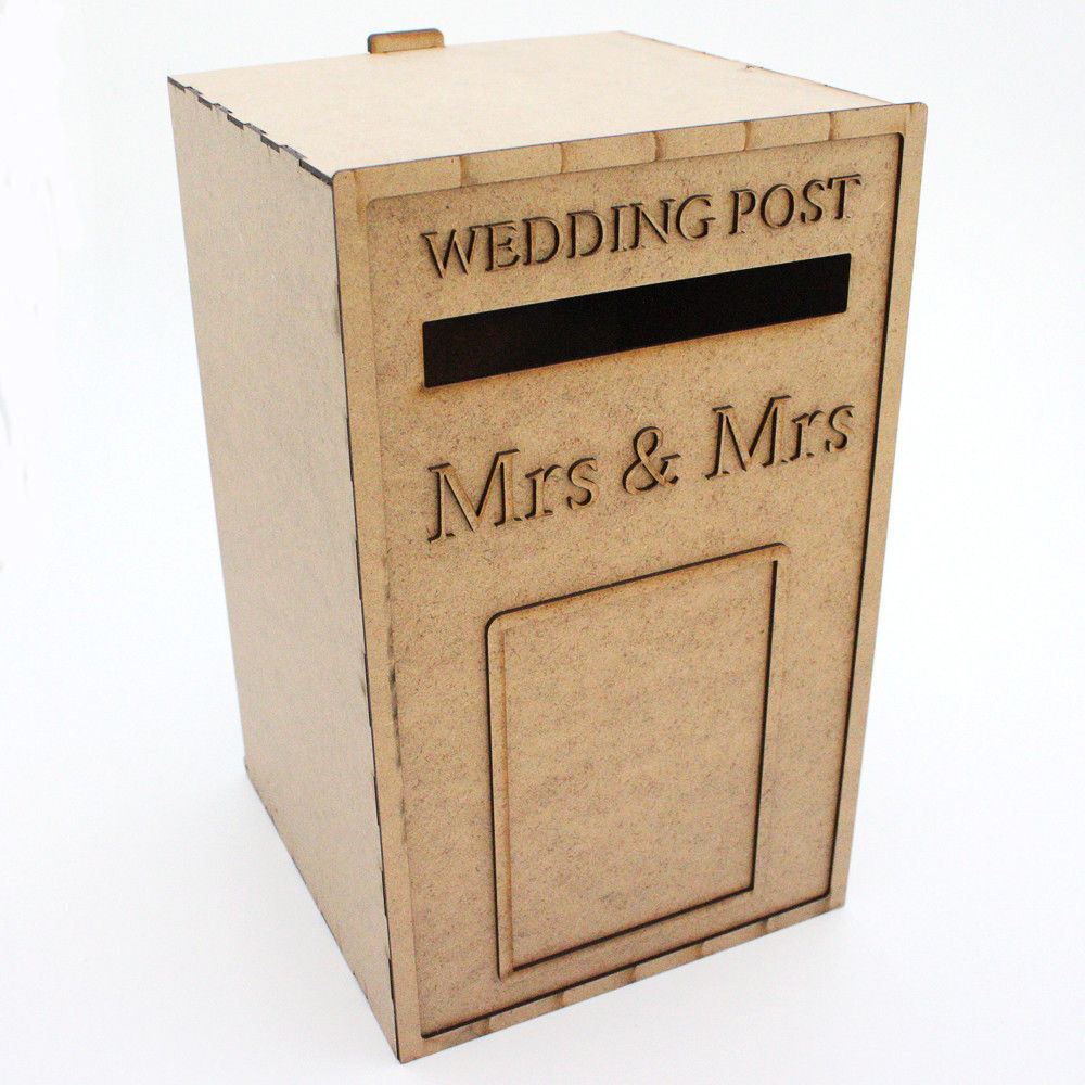 Wedding Mail Post Box - Royal Mail Reception Post & Cards Personalised ...