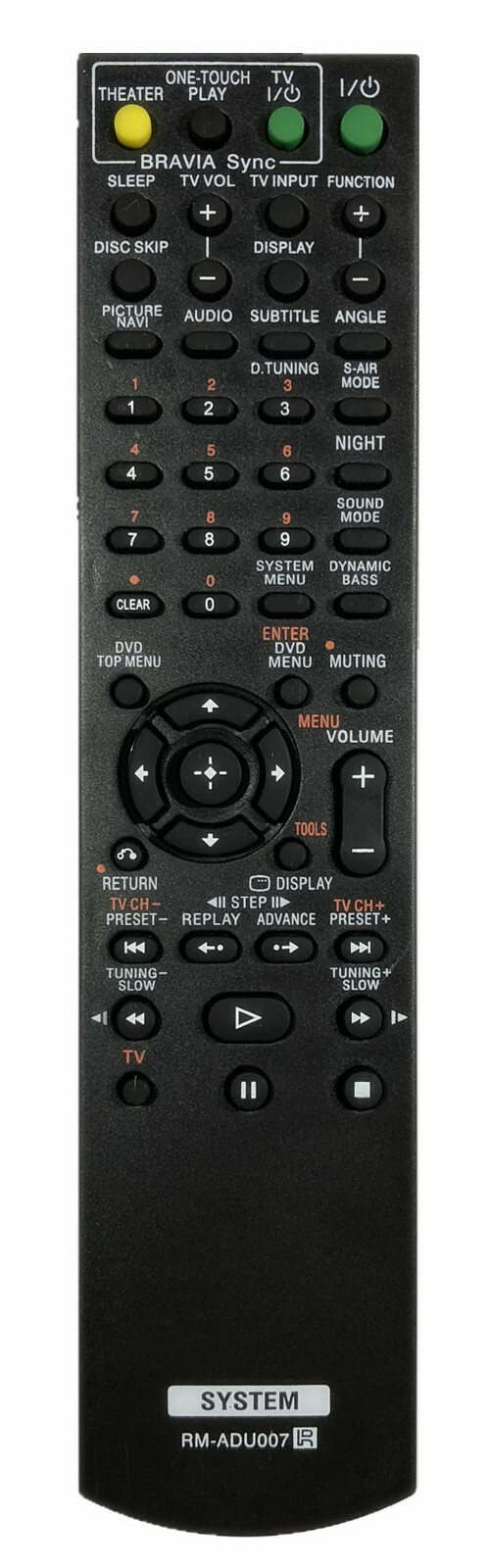 New Remote RM-ADU007 For Sony AV System RM-ADU005 DAV-HDX285 DAV-HDX274 ...