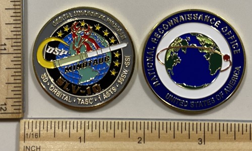 MILITARY CHALLENGE COIN - NROL-66 VER A MINOUTAUR SD ORBITAL 30SW TASC ...