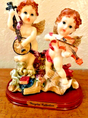 Yanglin Collection Angel Figurines Playing Musical Instruments, Free ...