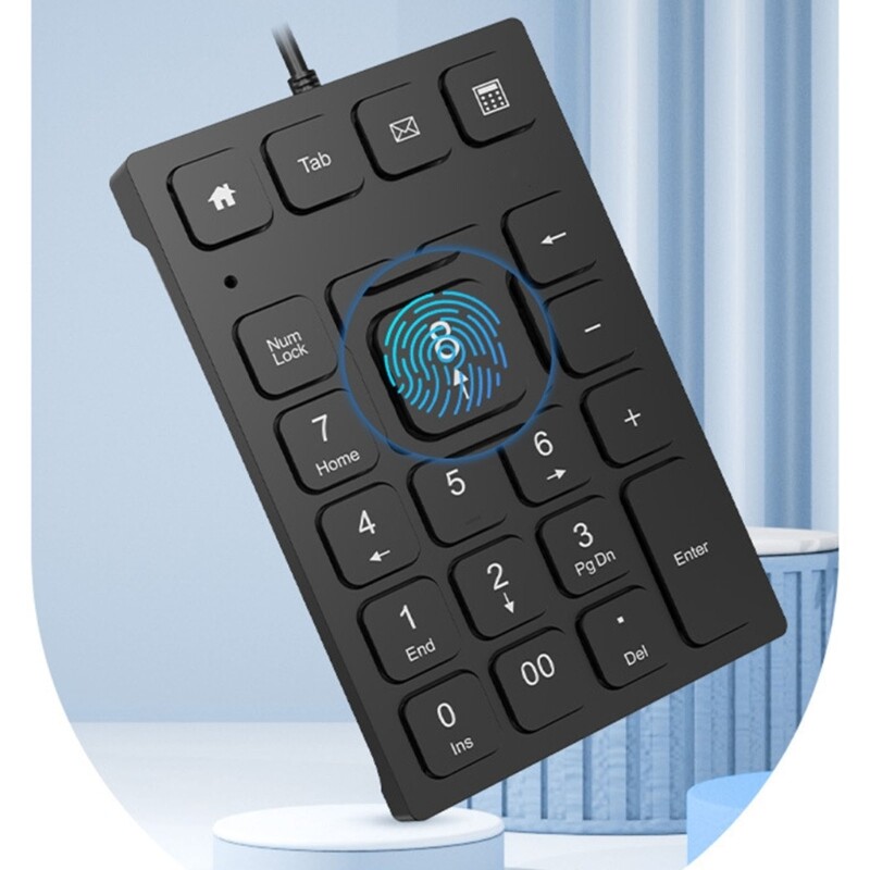 Ultra-Slim Numeric Keypad Mini Wired Numpad External Number Pad for ...