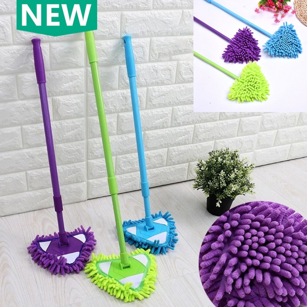 Bathroom Wand Microfibre Adjustable Shower Glass Tile Cleaning Mop 180 ...