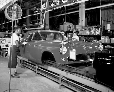 1955 FORD THUNDERBIRD Retro Classic Car Assembly Poster Photo 24x36 | eBay