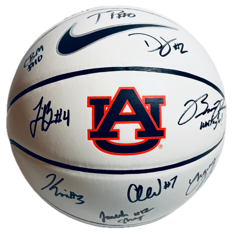 2024-2025 AUBURN TIGERS TEAM SIGNED AUTOGRAPH BASKETBALL COA BROOME ...