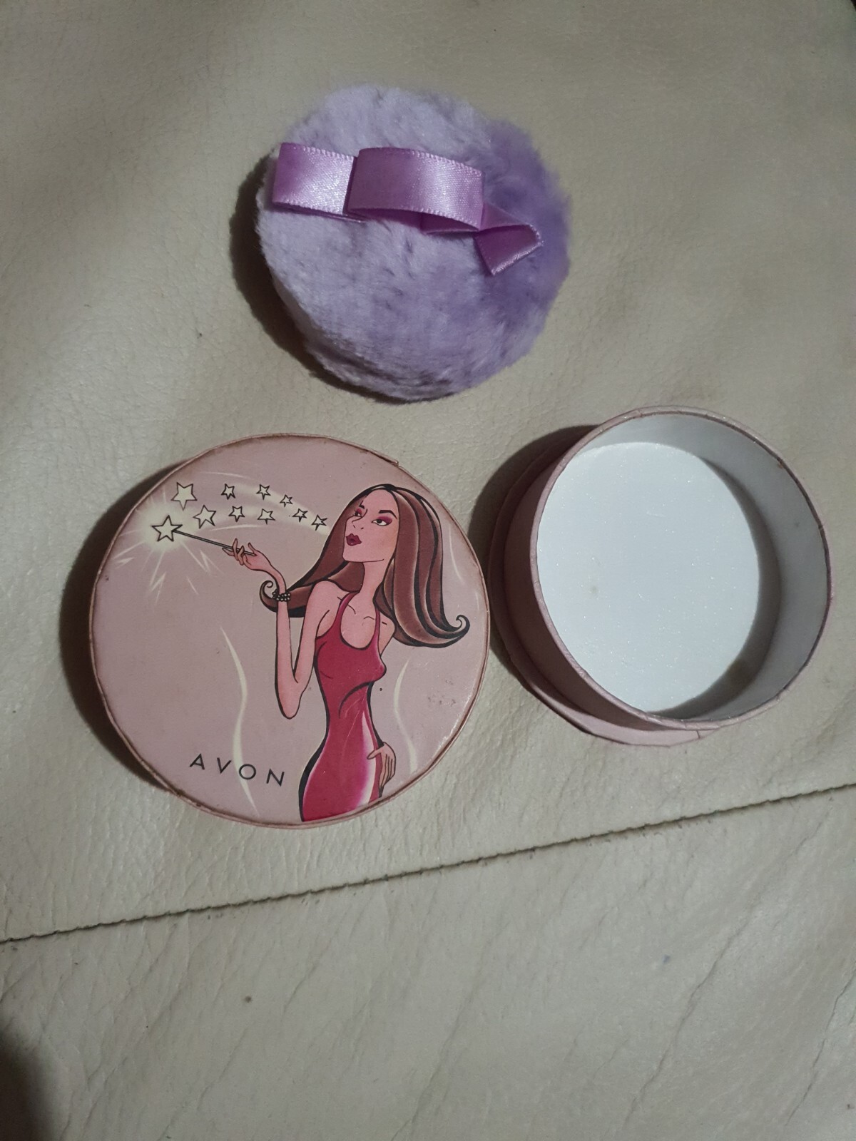 Vintage Avon Powder Puff and Box | eBay UK