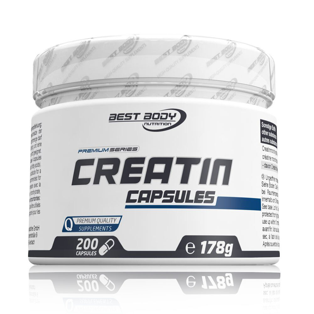 Creatin 200 Kapseln Creatinmonohydrat Best Body Nutrition 131,46€/kg ...