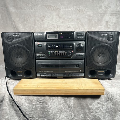VTG Sony CFD-560 CD Radio Cassette BoomBox Mega Bass Detatchable ...