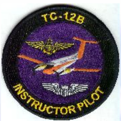 3.5" NAVY TC-12 INSTRUCTOR PILOT EMBROIDERED PATCH | eBay
