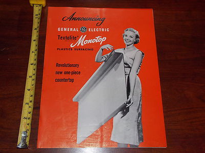 GENERAL ELECTRIC TEXTOLITE MONOTOP PLASTICS SURFACING COUNTER TOP ...
