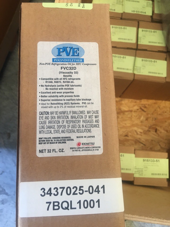 Nu-Calgon Refrigeration Oil | PVE-FVC32D (1 Quarter) | eBay