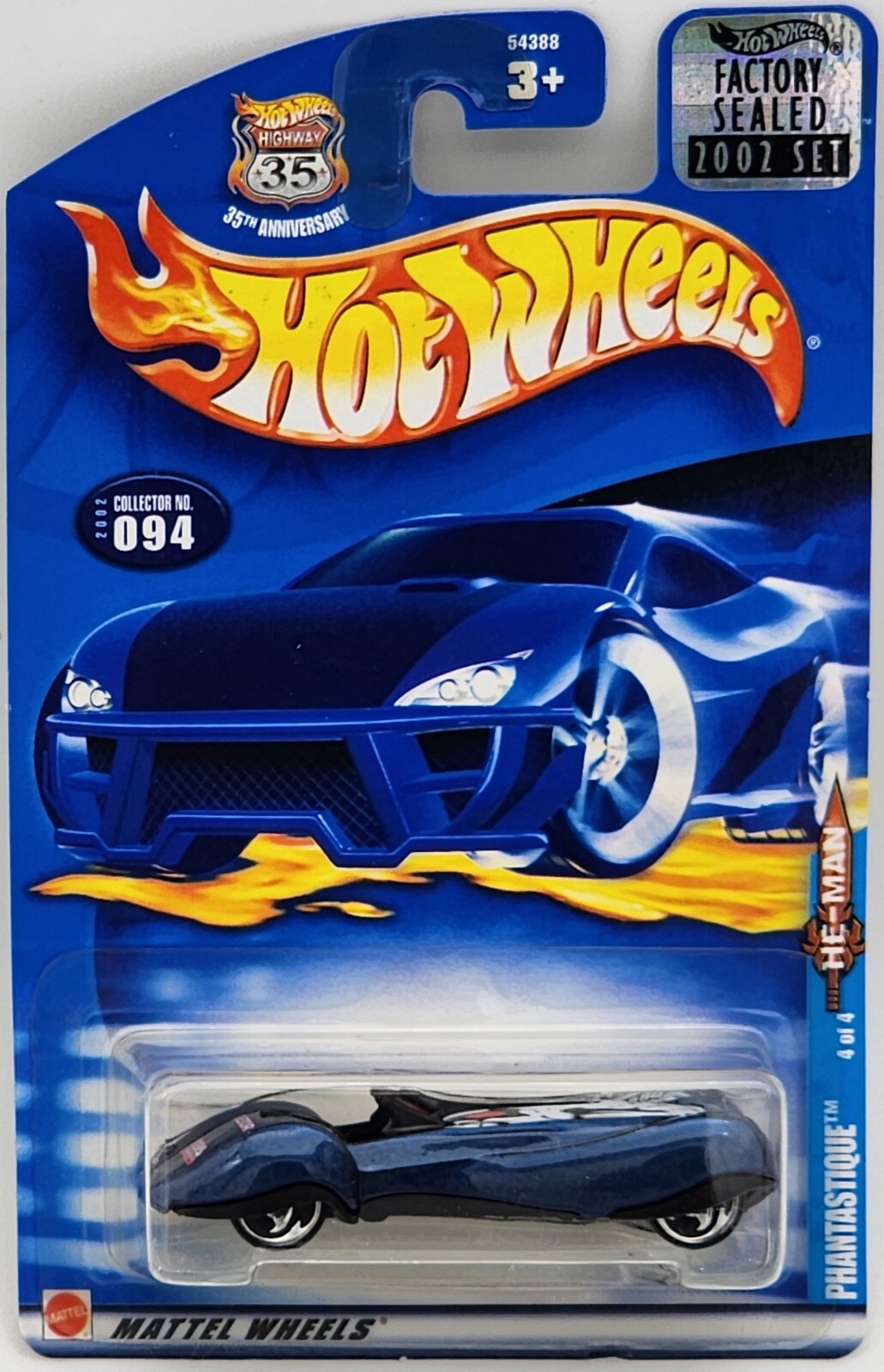 HOT WHEELS 2002 FACTORY SET 1 OF 1,000 STICKERED M.O.T.U. SERIES ...