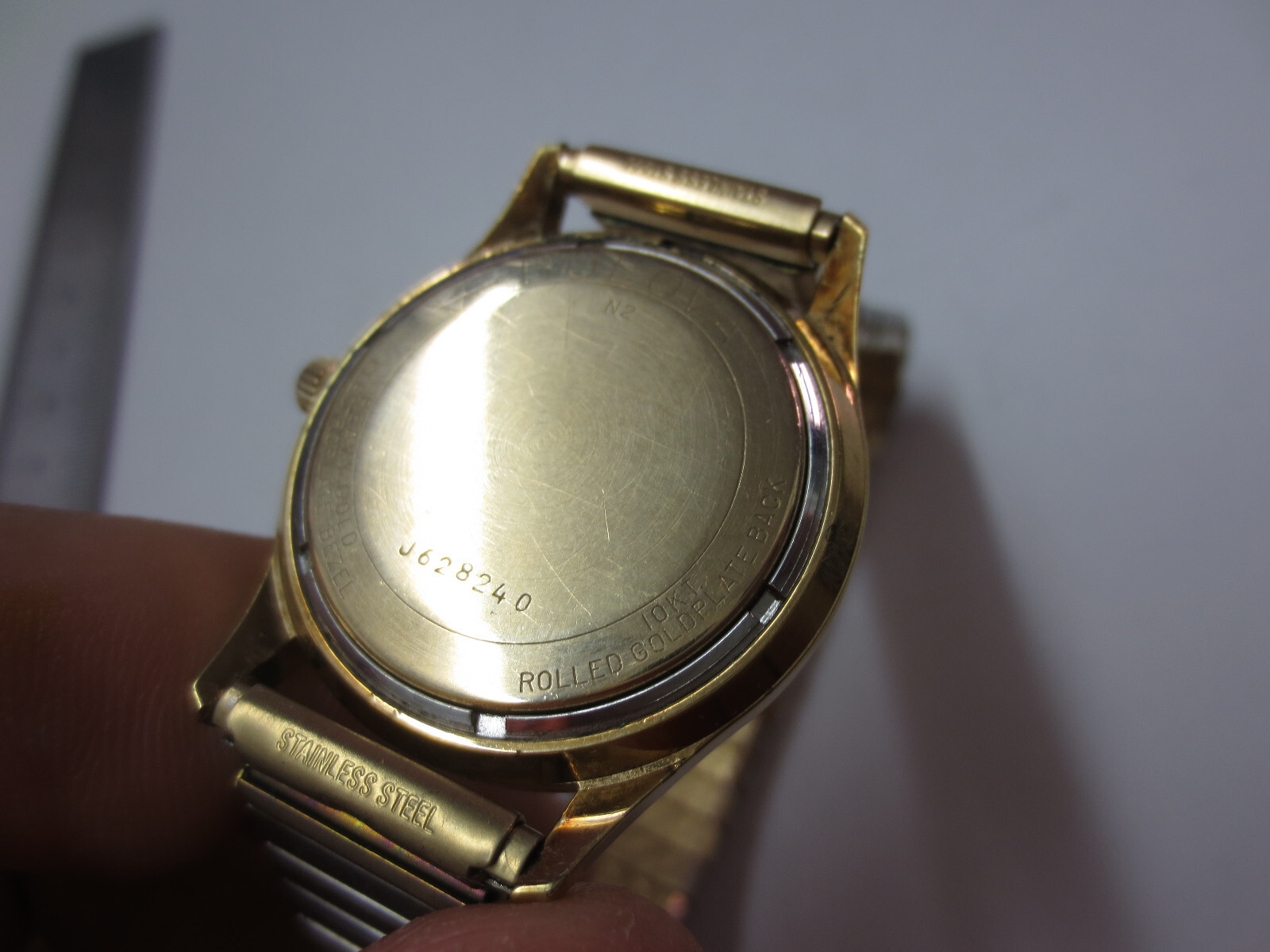 Vintage Bulova 23 Jewels N2 Automatic Men's Watch 10KT RGP w/ Speidel ...