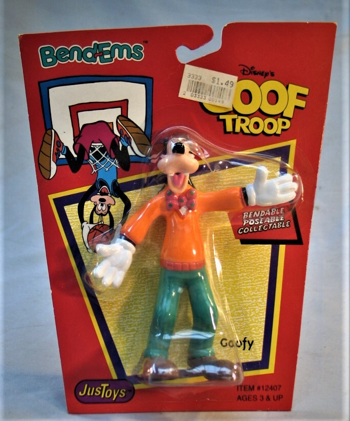 Vintage Bendems Goofy Goof Troop Action Figure on Card | eBay
