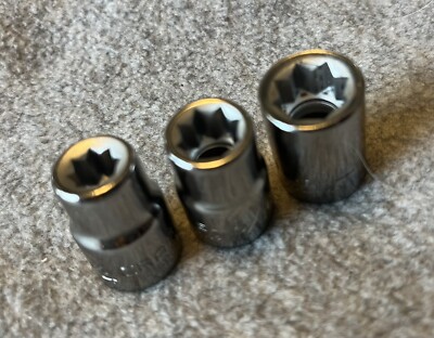 Vintage Lot Of (3) Craftsman USA 8 Point Sockets 3/8 Drive EUC - Series ...