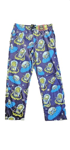 The Simpsons Alien Men's Loungewear Fleece Pajama Pants with Pockets LG ...