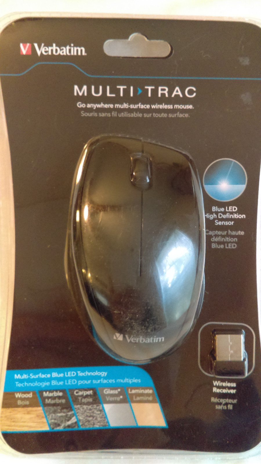 Verbatim Multi-Trac Wireless Mouse w/Blue LED Technology 97992 | eBay