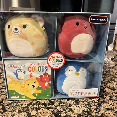 New Aldi Exclusive Wild About Colors Squishmallow Cheetah Penguin ...
