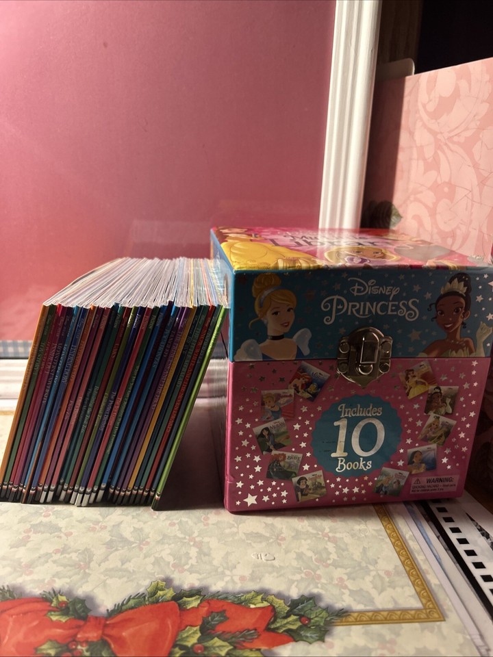 Disney Princess Library Set 10 + 18 Books Rare Collection Frozen Nemo ...
