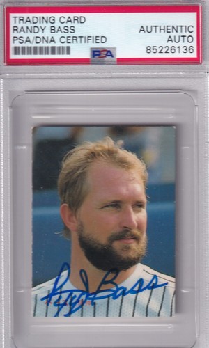 Randy Bass SIGNED PSA DNA JAPANESE RARE 1987 Calbee #320 CARD バース RARE ...