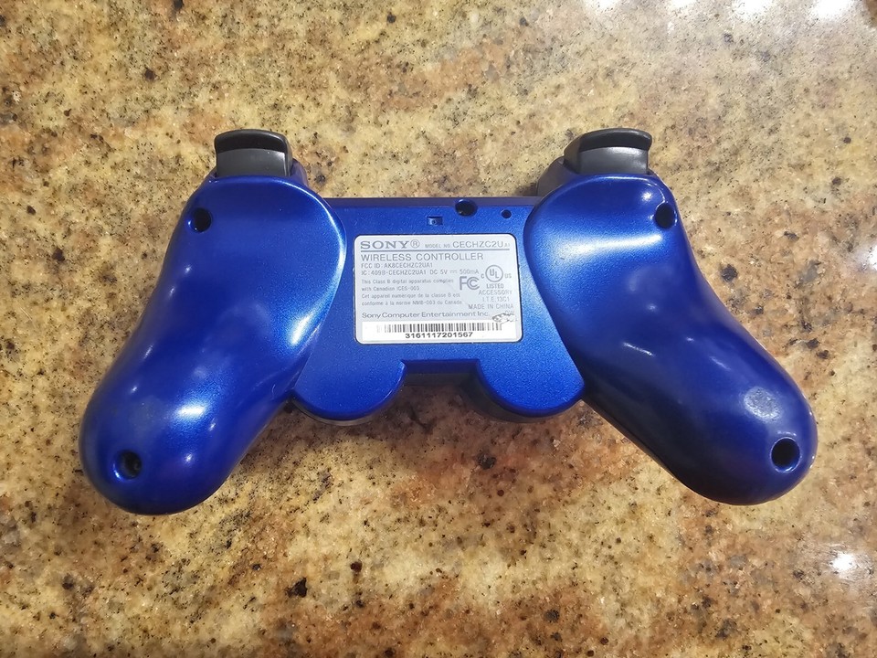 Sony PlayStation 3 PS3 DualShock 3 CECHZC2U Metallic Blue Wireless ...