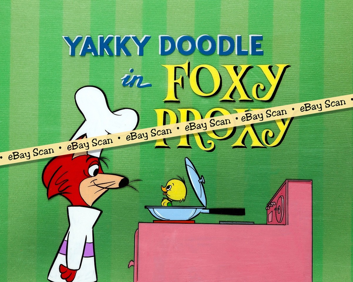 Rare! YAKKY DOODLE Cartoon Color TV Photo HANNA BARBERA Studios YOGI ...