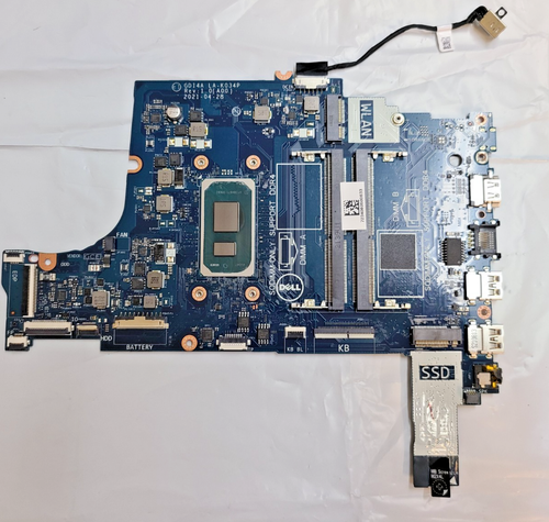 DELL VOSTRO 15 3000 LATITUDE 3501 INTEL i7-1165G7 MOTHERBOARD DC JAC ...