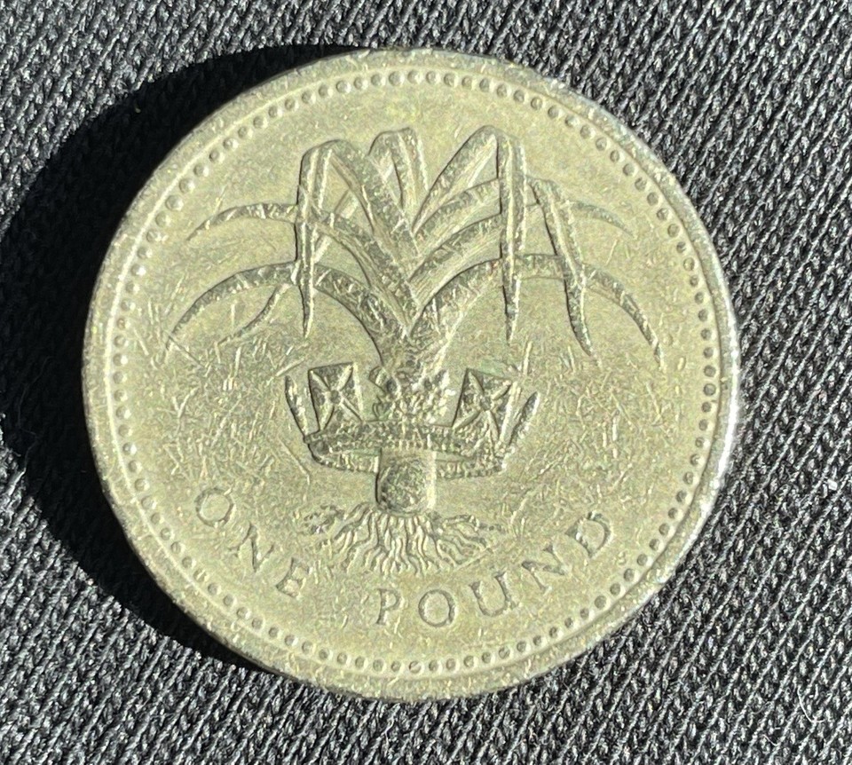 1Collectible British £1 Coin The Wales Leek 1985 Very Rare discontinued ...