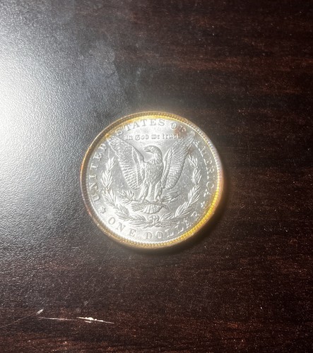 1889 MORGAN SILVER DOLLAR TONED TONER HIGH GRADE GENUINE U.S. MINT RARE ...