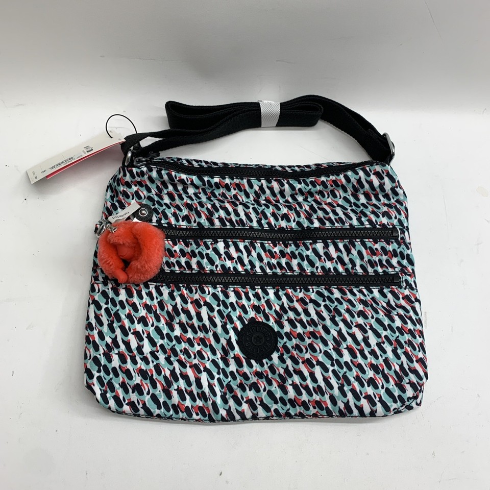 Kipling Alvar HB6141 Abstract Print Crossbody Shoulder Bag Monkey ...
