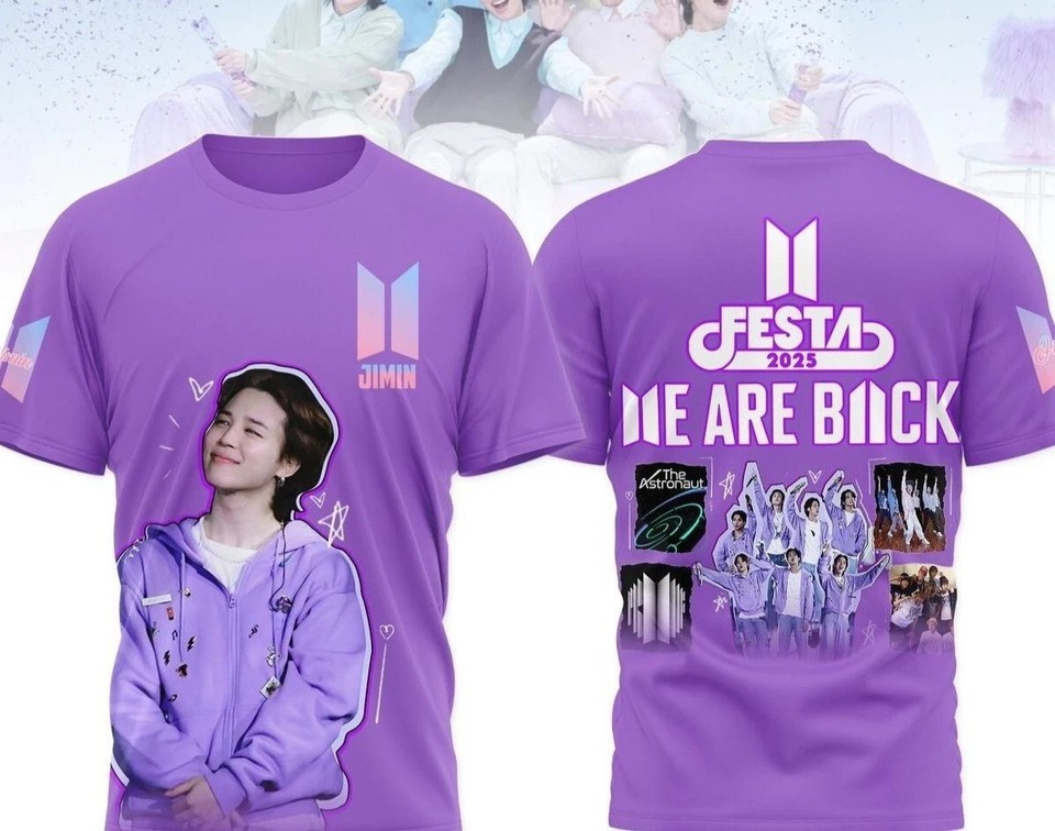 BTS We Are Back Festa 2025 3D T-Shirt, Choose Your Favorite Member | eBay