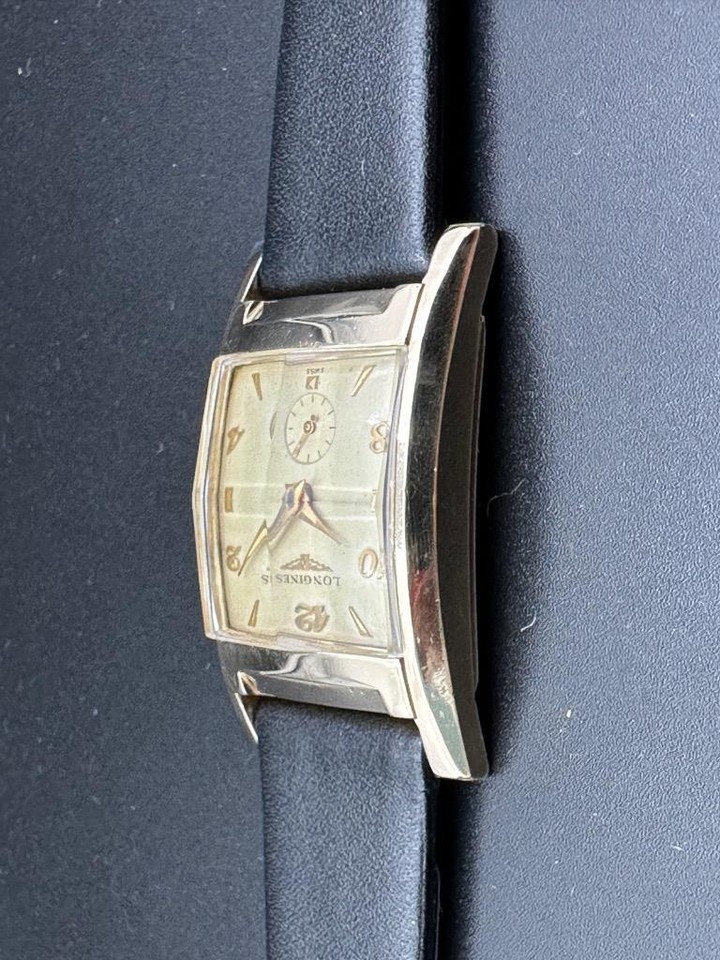 Vintage 1950 Longines 10kt GF Cal.9LT Rectangle Dress Watch | eBay